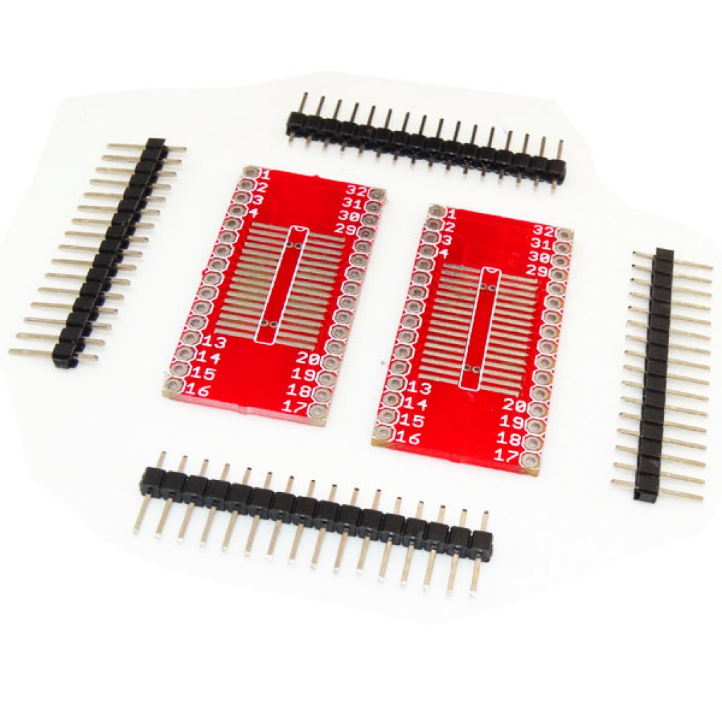 2Pcs 32 Pin SOIC Prototype PCB