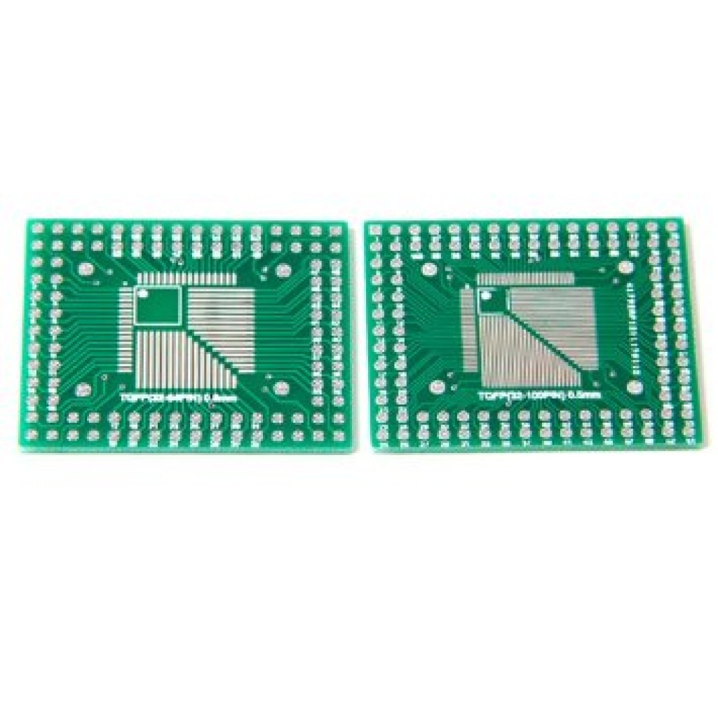 QFP/TQFP/LQFP/FQFP 32/44/64/80/100 to DIP Adapter PCB Board Converter