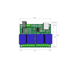USB 4 Channel Relay Board