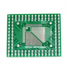QFP/TQFP/LQFP/FQFP 32/44/64/80/100 to DIP Adapter PCB Board Converter