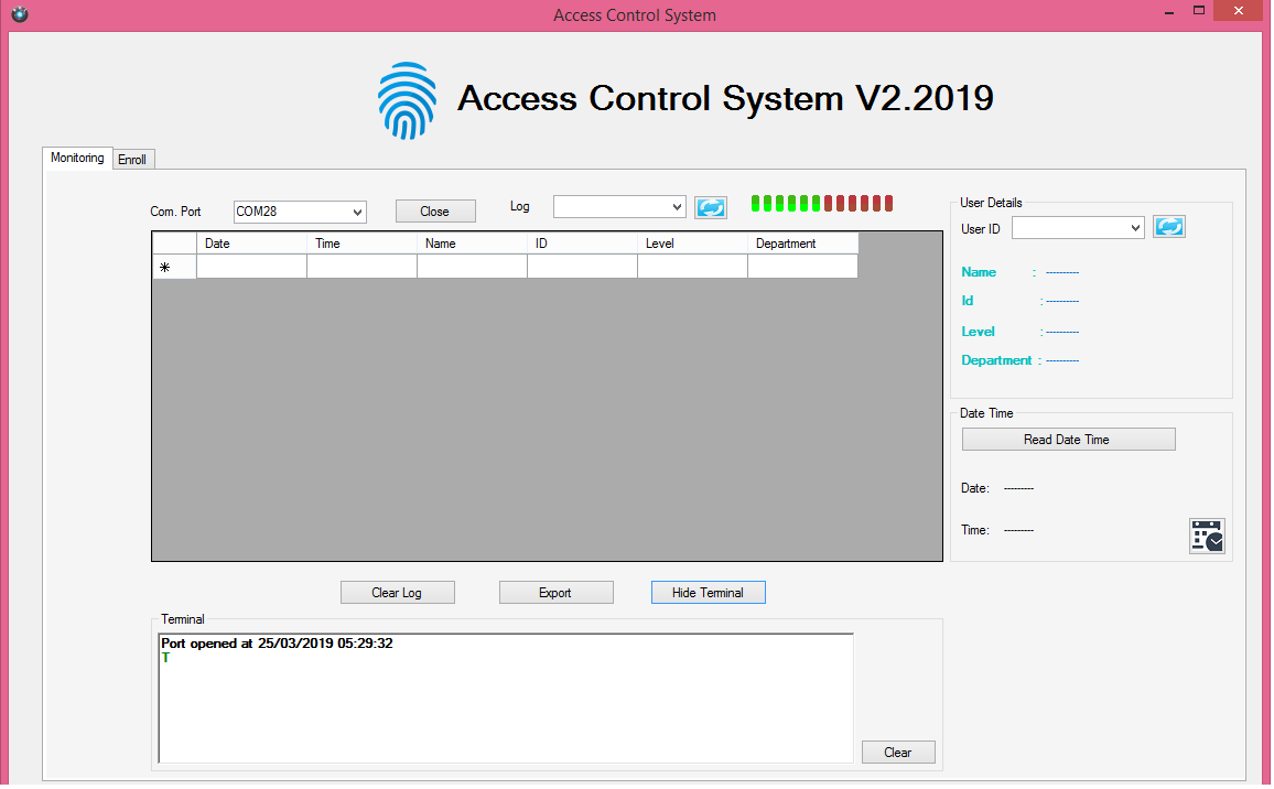 Biometric Authentication System for PLC and SCADA